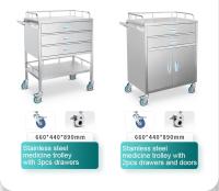 China Stainless Steel Medcine Trolley for sale