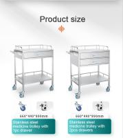 China Stainless Steel Medcine Trolley for sale