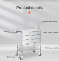 China Stainless Steel Medcine Trolley for sale