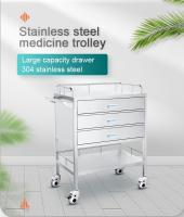 China Stainless Steel Medcine Trolley for sale
