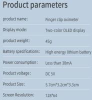 China USB Charging Finger Clip Oximeter for sale