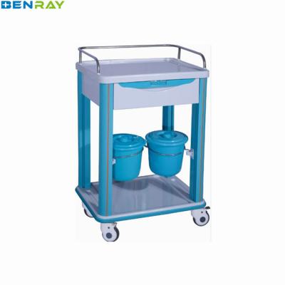 China Hospital Trolley ABS Clinical Trolley With Drawer for sale