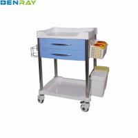 China Hospital Trolley ABS Clinical Trolley With Drawer for sale
