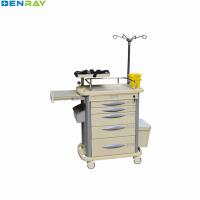 China Hospital Cart ABS Emergency Trolley for sale