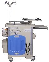 China Hospital Cart ABS Emergency Trolley for sale