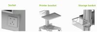 China Hospital Computer Trolley computer cart Doctor workstation computer trolley for sale