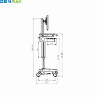 China Hospital Computer Trolley computer cart Doctor workstation computer trolley for sale