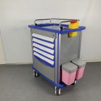 China Hospital Nursing Cart ABS Medicine Trolley for sale