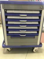 China Hospital Nursing Cart ABS Medicine Trolley for sale