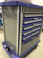China Hospital Nursing Cart ABS Medicine Trolley for sale