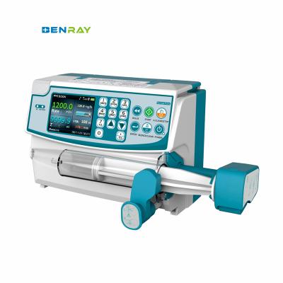 China High Precision Portable Medical Syringe Infusion Pump Auto Syringe Recognition Stackable Clinical Infusion Equipment with Audio Visual Alarm for sale