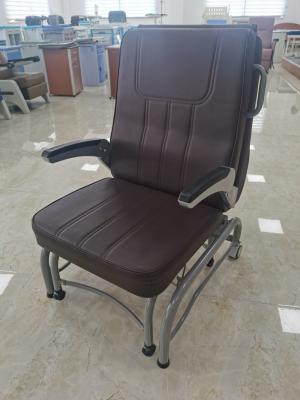 China Folding Ajustable Hospital Luxurios Attendant Chair Officer Rest Bed for sale