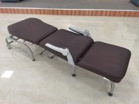 China Folding Ajustable Hospital Luxurios Attendant Chair Officer Rest Bed for sale