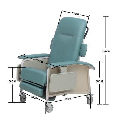 China Mobile Folding Ajustable Hospital Luxurios Residential Recliner Chair for sale