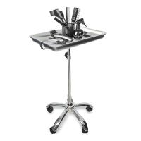 China Mobile Adjustable Stainless Steel Hospital Medical Mayo Table tray cart for sale