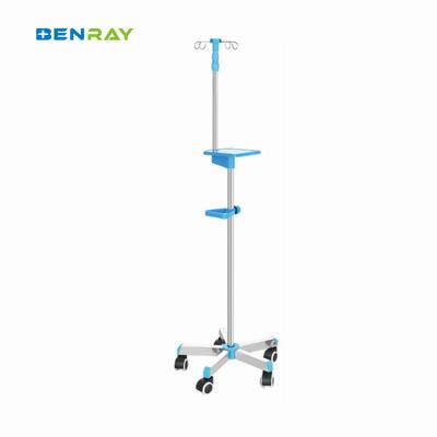 China Mobile movable hospital medical Infusion stainless steel IV pole IV stand for sale