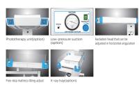 China Medical Infant Radiant Warmer Hospital Newborn Baby Warmer With APGAR Timer Over Temperature Alarm Phototherapy Light Optional for sale