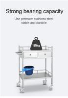 China Stainless Steel Hospital Trolley Medical Cart for sale