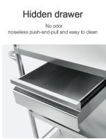 China Stainless Steel Hospital Trolley Medical Cart for sale