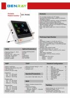 China 10.1 Inch High Resolution Color TFT Display Portable Patient Monitor for sale