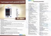 China Surgical 7 inch Transport Multi-Parameter Monitor Portable Patient Monitor for sale
