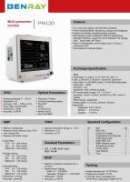 China 12.1 Inch Color Display With 800*600 Resolution Surgical Multi-Parameter Patient Monitor Portable Patient Monitor for sale