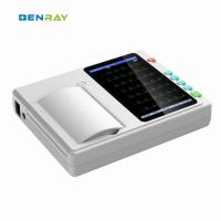 China Portable 12 Lead Electrocardiograph 7 Inch Touch Screen Digital ECG Machine Built-in Rechargeable Battery for sale
