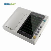 China Portable 12 Lead Electrocardiograph 7 Inch Touch Screen Digital ECG Machine Built-in Rechargeable Battery for sale