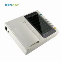 China Portable 12 Lead Electrocardiograph 7 Inch Touch Screen Digital ECG Machine Built-in Rechargeable Battery for sale