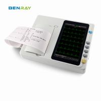 China Portable 12 Lead Electrocardiograph 7 Inch Touch Screen Digital ECG Machine Built-in Rechargeable Battery for sale