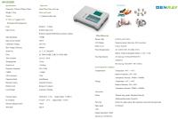 China Hospital Operating Room Portable Lead Electrocardiograph 3 Channel Interpretive ECG Machine for sale
