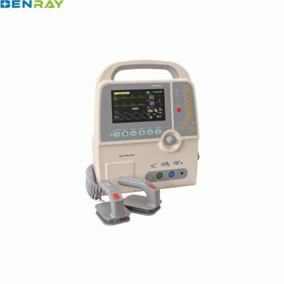China Biphasic Defibrillator Monitor 7 Inch TFT Portable Emergency Cardiac Defi-Monitor with ECG NIBP SpO2 Temp for sale