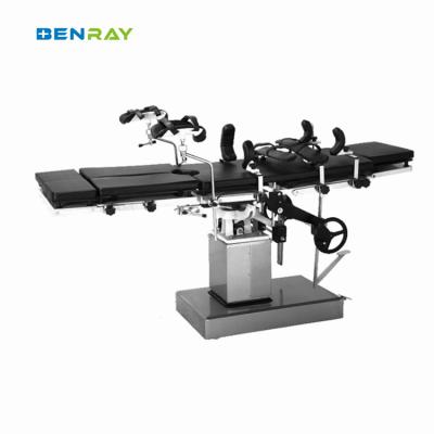 China Surgery Department Eart Renal Orthopaedics Gynecology And Urology Manual hydraulic Side Controlled Operating Table for sale