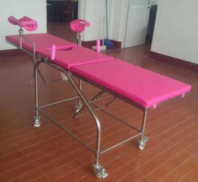 China Hospital Clinic Gynecology Obstetrics Operating Table Bed Examination Chair Manual Obsteric Table for sale