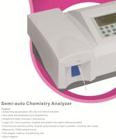 China Laboratory Equipment Medical Semi-Automatic Chemistry Analyzer Semi-Auto Chemistry Analyzer(OLD) for sale