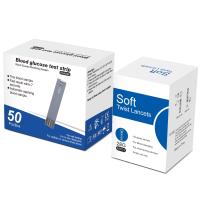 China Accurate Blood Glucose Meter Blood Glucose Monitor Blood Sugar Meter with 50 test Strips & 50 Sterile Lancets for sale