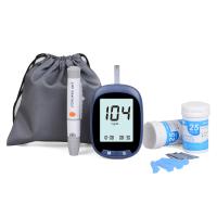 China Accurate Blood Glucose Meter Blood Glucose Monitor Blood Sugar Meter with 50 test Strips & 50 Sterile Lancets for sale