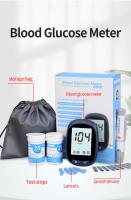 China Accurate Blood Glucose Meter Blood Glucose Monitor Blood Sugar Meter with 50 test Strips & 50 Sterile Lancets for sale