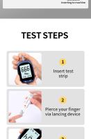 China Accurate Blood Glucose Meter Blood Glucose Monitor Blood Sugar Meter with 50 test Strips & 50 Sterile Lancets for sale