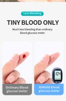 China Accurate Blood Glucose Meter Blood Glucose Monitor Blood Sugar Meter with 50 test Strips & 50 Sterile Lancets for sale