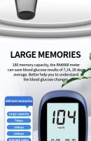 China Accurate Blood Glucose Meter Blood Glucose Monitor Blood Sugar Meter with 50 test Strips & 50 Sterile Lancets for sale
