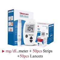 China Accurate Blood Glucose Meter Blood Glucose Monitor Blood Sugar Meter with 50 test Strips & 50 Sterile Lancets for sale