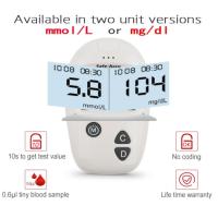 China Accurate Blood Glucose Meter Blood Glucose Monitor Blood Sugar Meter with 50 test Strips & 50 Sterile Lancets for sale