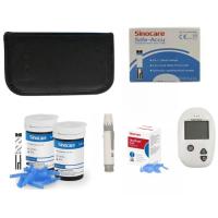China Accurate Blood Glucose Meter Blood Glucose Monitor Blood Sugar Meter with 50 test Strips & 50 Sterile Lancets for sale