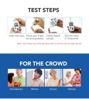 China Accurate Blood Glucose Meter Blood Glucose Monitor Blood Sugar Meter with 50 test Strips & 50 Sterile Lancets for sale