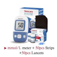 China Home Use Accurate Blood Glucose Meter Blood Glucose Monitor Blood Sugar Meter With 50 Test Strips & 50 Sterile Lancets for sale