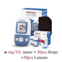 China Home Use Accurate Blood Glucose Meter Blood Glucose Monitor Blood Sugar Meter With 50 Test Strips & 50 Sterile Lancets for sale