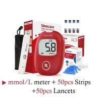 China Home Use Accurate Blood Glucose Meter Blood Glucose Monitor Blood Sugar Meter With 50 Test Strips & 50 Sterile Lancets for sale