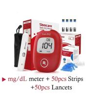 China Home Use Accurate Blood Glucose Meter Blood Glucose Monitor Blood Sugar Meter With 50 Test Strips & 50 Sterile Lancets for sale