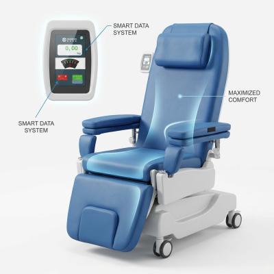China Electric Hemodialysis Dialysis Chair Three LINAK Motors 0-85 Degree Reclining CE Certified for sale